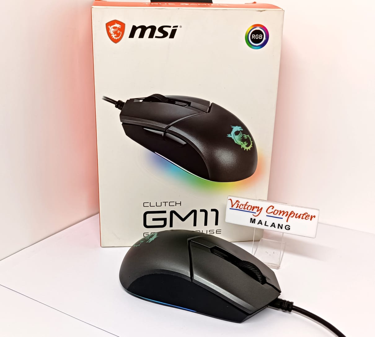 Jual Mouse Gaming MSI Clutch GM11 RGB Second Like New | Laptop Bekas ...