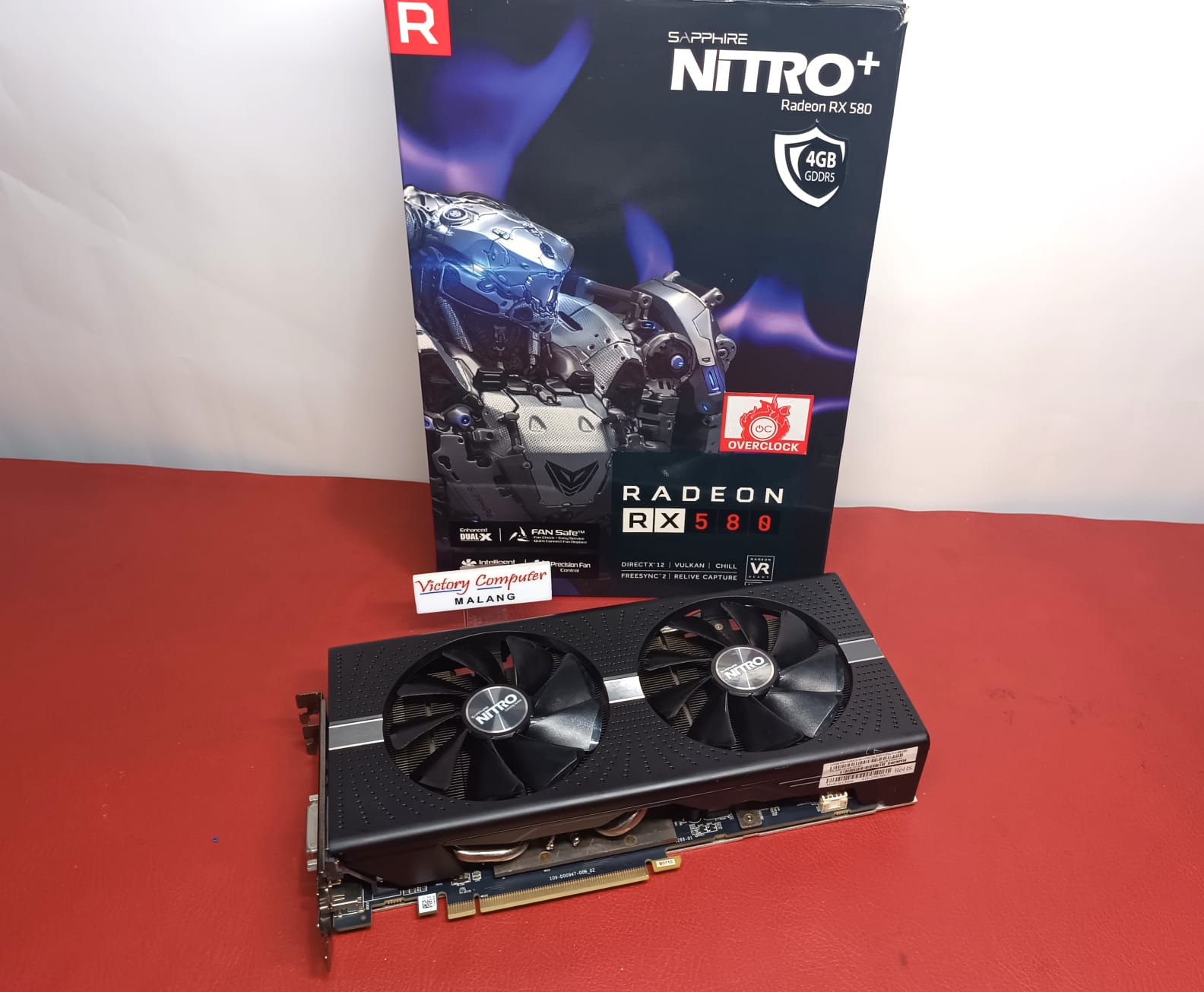 VGA Card Bekas SAPPHIRE NITRO+ RX 580 4GB 256Bit GAMING | Laptop Bekas ...