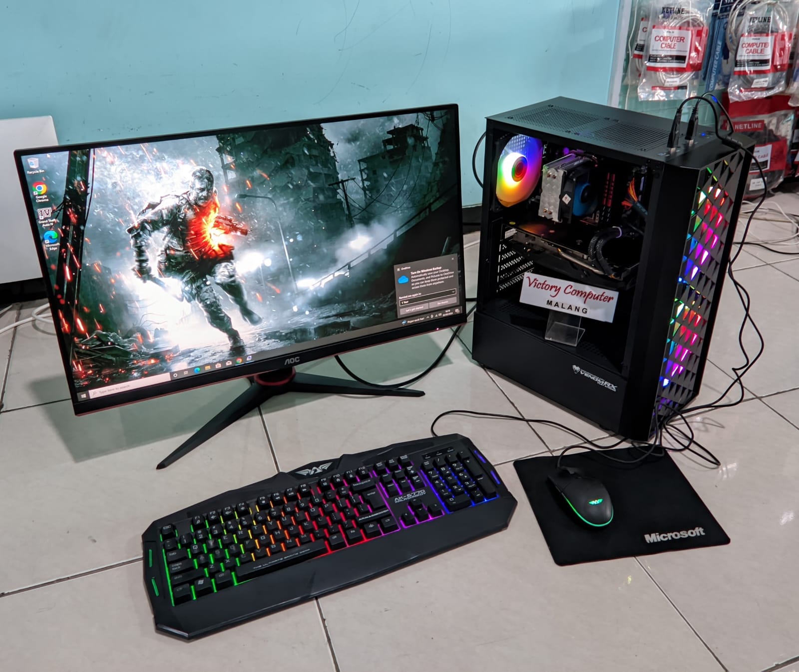 Jual PC Komputer Gaming i3 Gen10 RAM 16GB VGA RX580 8GB | Laptop Bekas ...