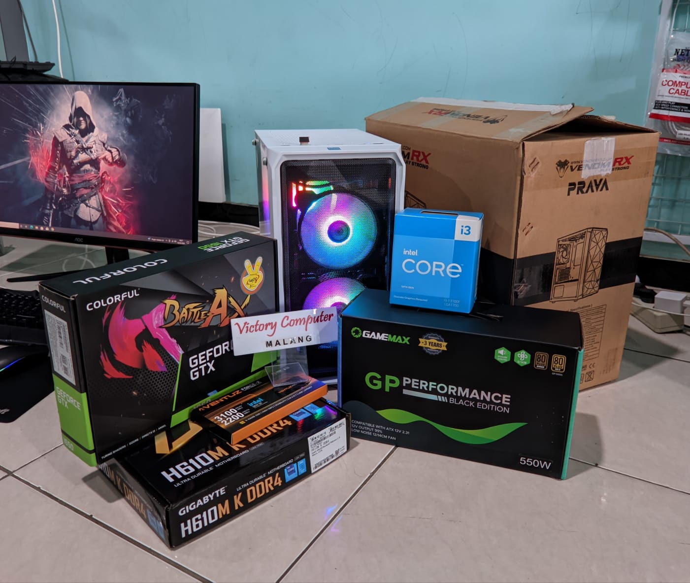 PC Komputer Gaming i3 Gen 13 VGA GTX1650 pemakaian 1 bulan | Laptop ...